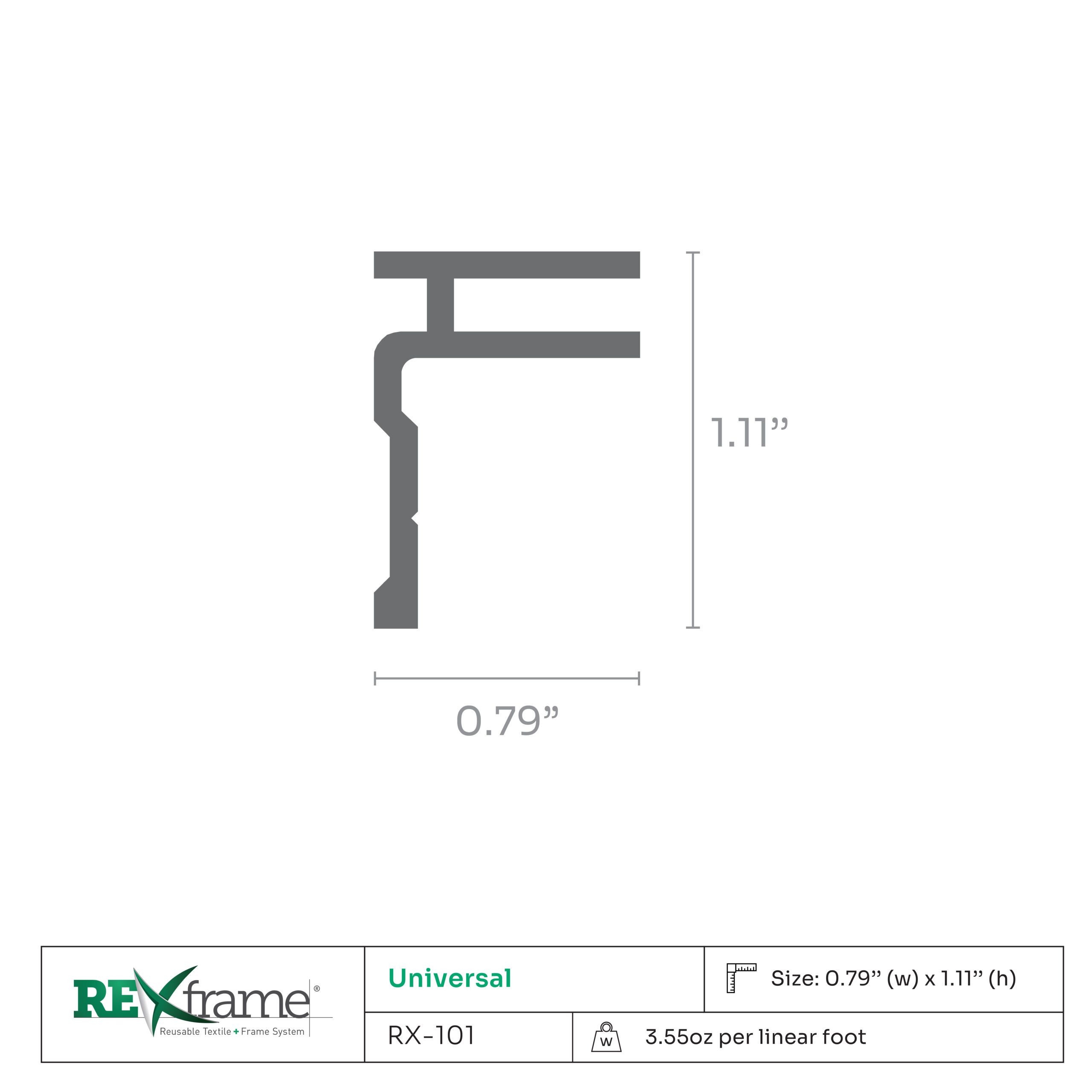RX 101 Universal Profile Accessories - Display Source Inc